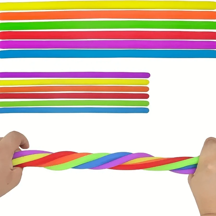 10pcs 5 Different Monkey Noodle Sensory Stretchy Fidget Toys - Stress ...