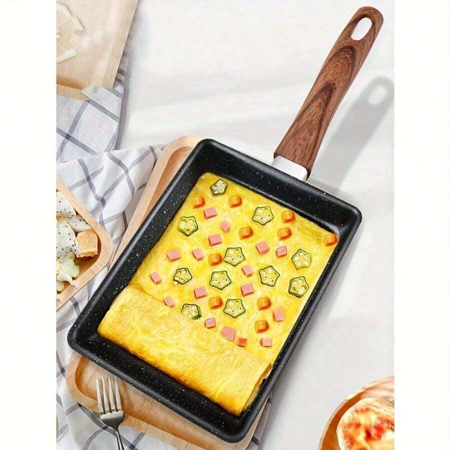 1 Peça Panela Tamagoyaki Omelete, Panela Antiaderente para Ovo ...