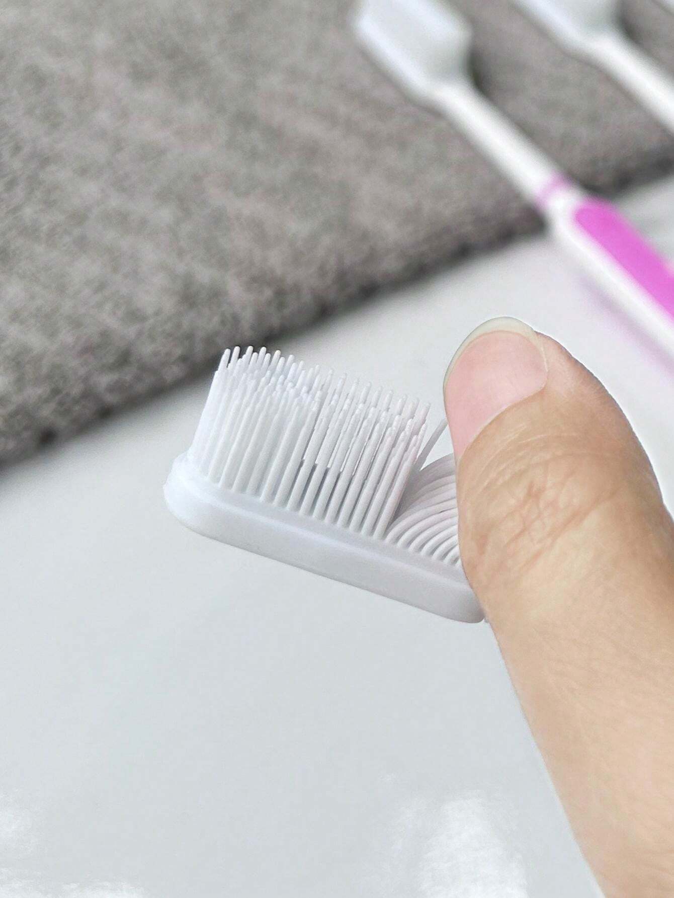 Hard Bristle Nano Silk Adult Toothbrush With Long Head, Soft Bristles ...