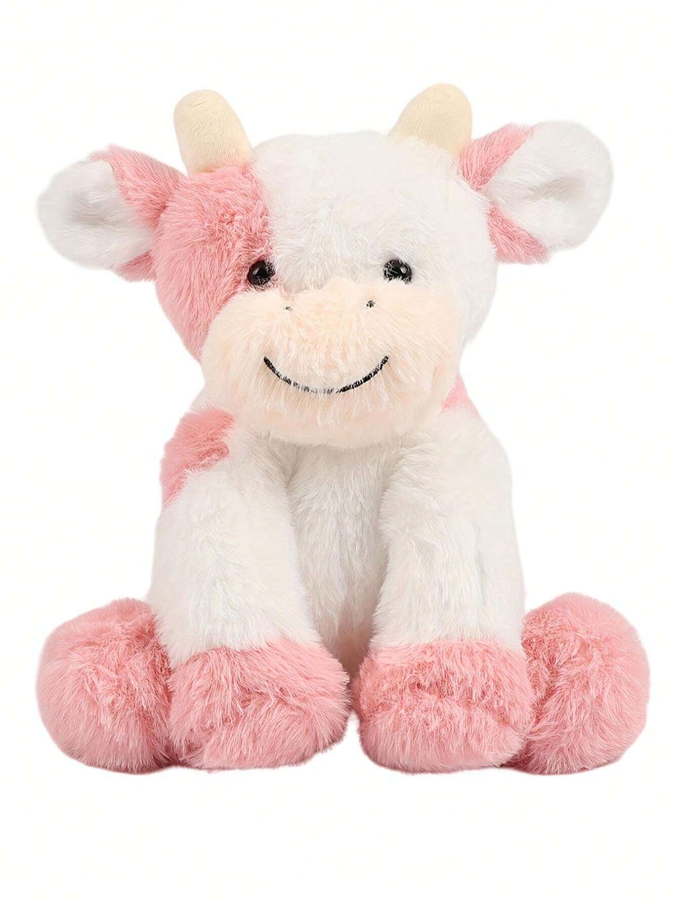 Molutian 20cm/7.87in Cute Sitting Cow Stuffed Animals Soft Cuddly Cow ...