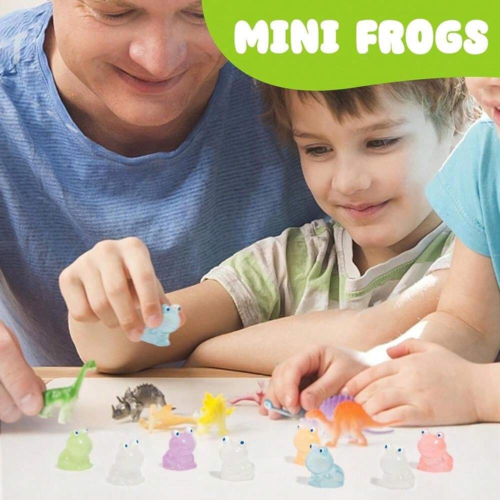 20pcs Luminous Mini Resin Frog Micro Landscape Ornaments, Little Small ...