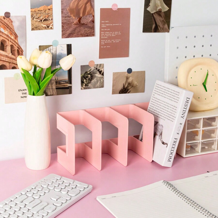 3pcs Book Stand Bookend Student Table Storage Holder Desk Organizer ...