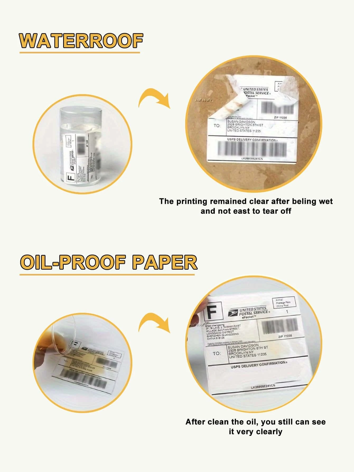 Thermal Shipping Labels Commercial Grade Folding Labels,4inch X 6inch ...