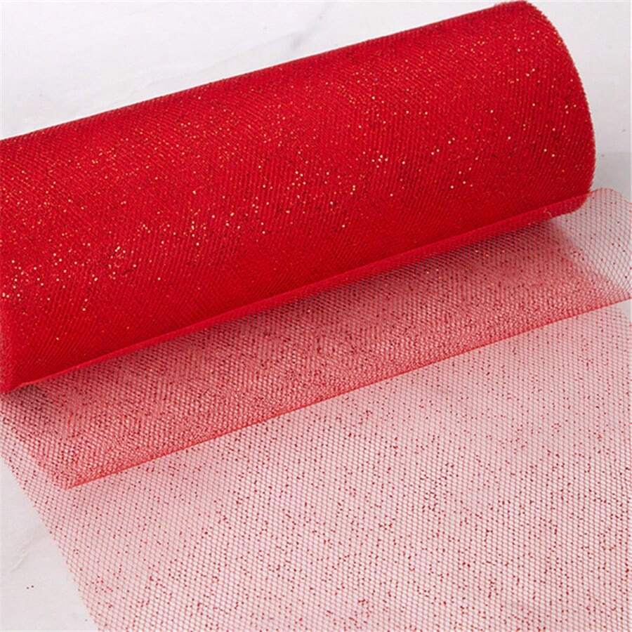10 Yards 15cm Sparkling Tulle Roll Glitter Netting Mesh Ballet Skirt ...