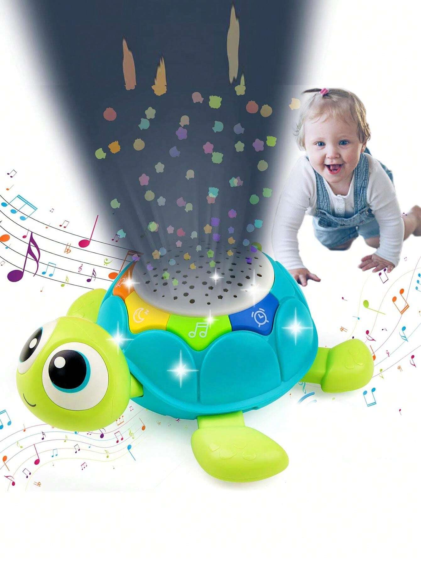 Baby Turtle Activity Early Education Developmental Toy With Light ...