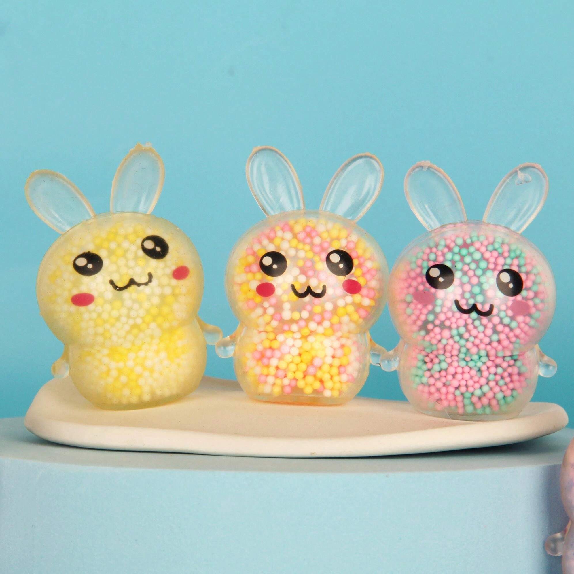 6pcs Mini Squishy Bear And Bunny Stress Balls Stress Relief Toys Adults ...