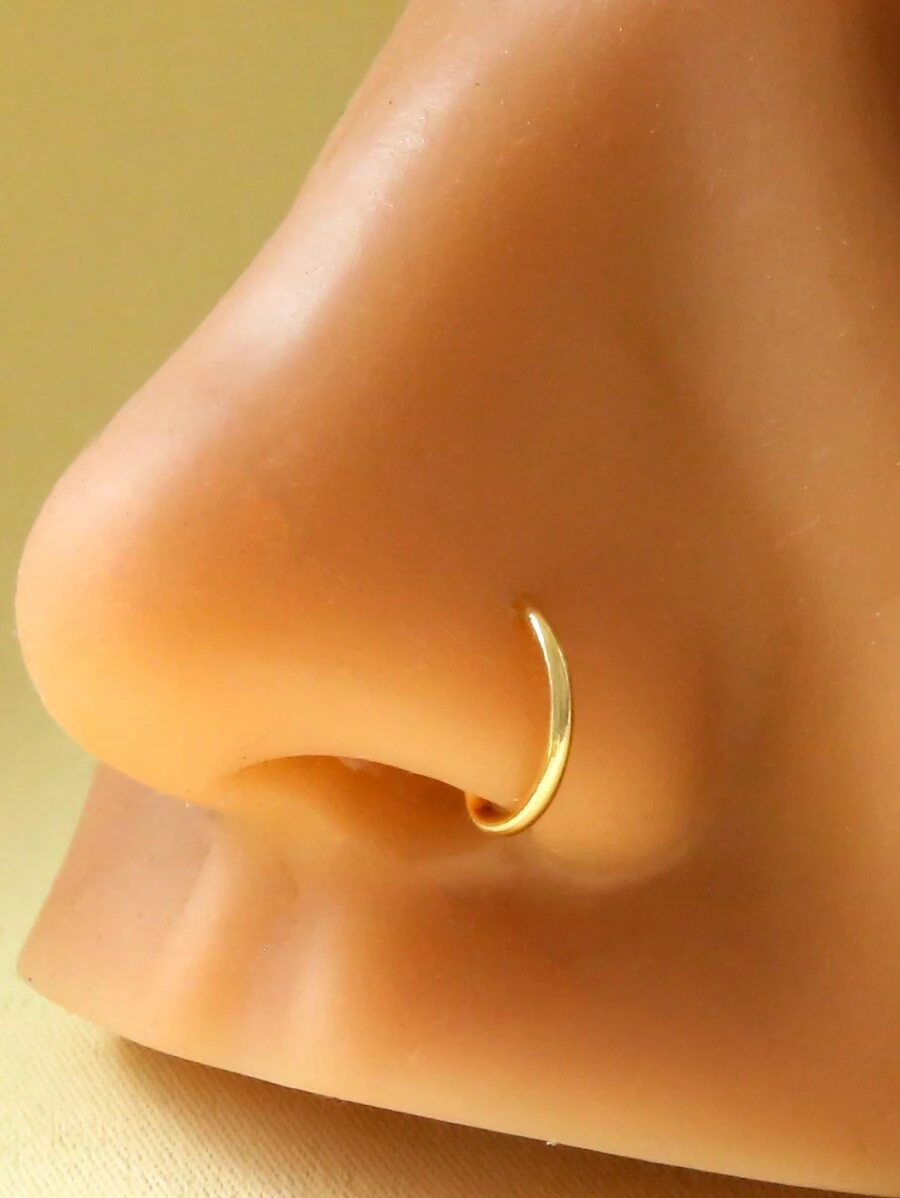 European And American Style Punk Stainless Steel Fake Nose Ring, Clip ...