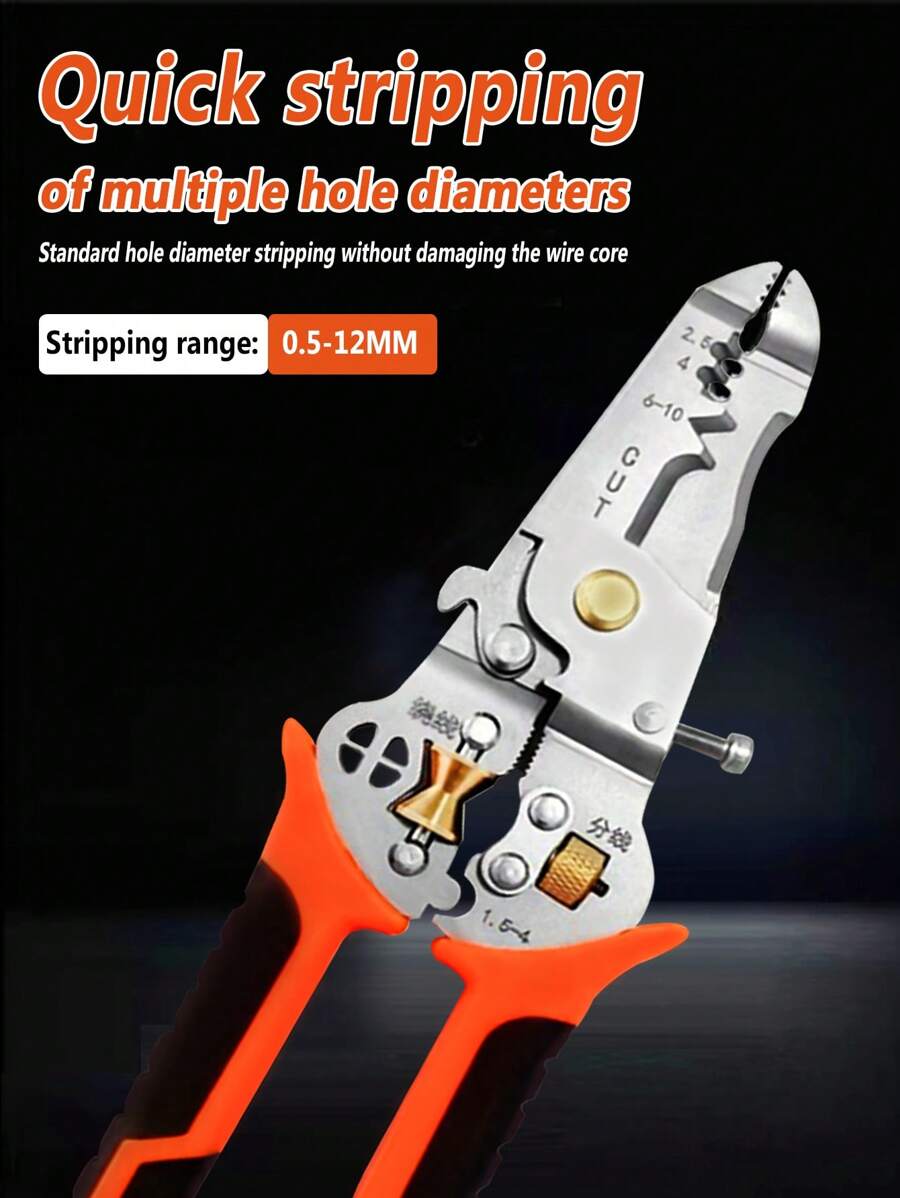1pc Multi-Functional Cable Stripper, Universal Cable Wire Stripper ...