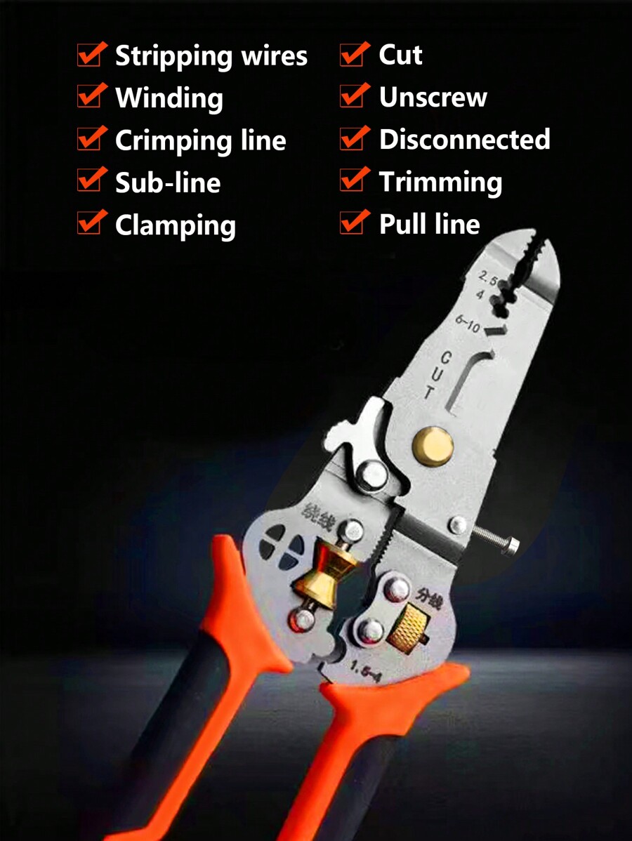 1pc Multi-Functional Cable Stripper, Universal Cable Wire Stripper ...