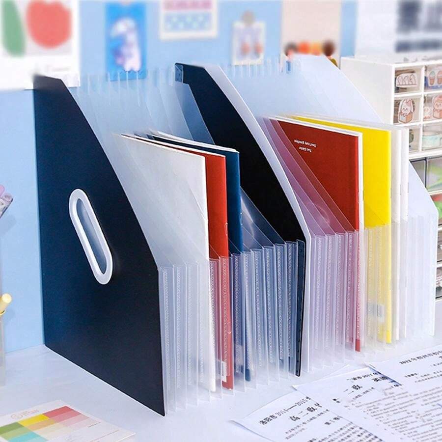 Portable Standing File Folder Bag, Multilayer Expanding Accordion ...