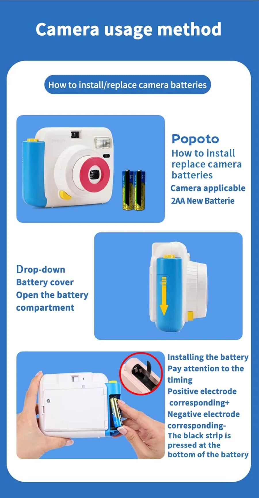popoto New Popoto Instant Camera Suitable For Mini11/12 Films, For Give ...