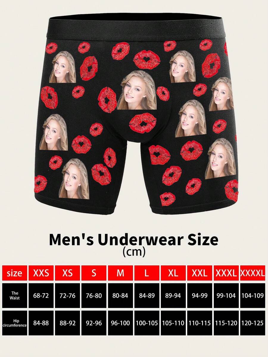 Custom Men Boxer Briefs Personalized Underwear With Photo Picture ...