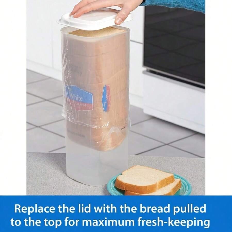 Bread Box – Fresh Bread Storage Container, Plastic Sandwich Bread ...