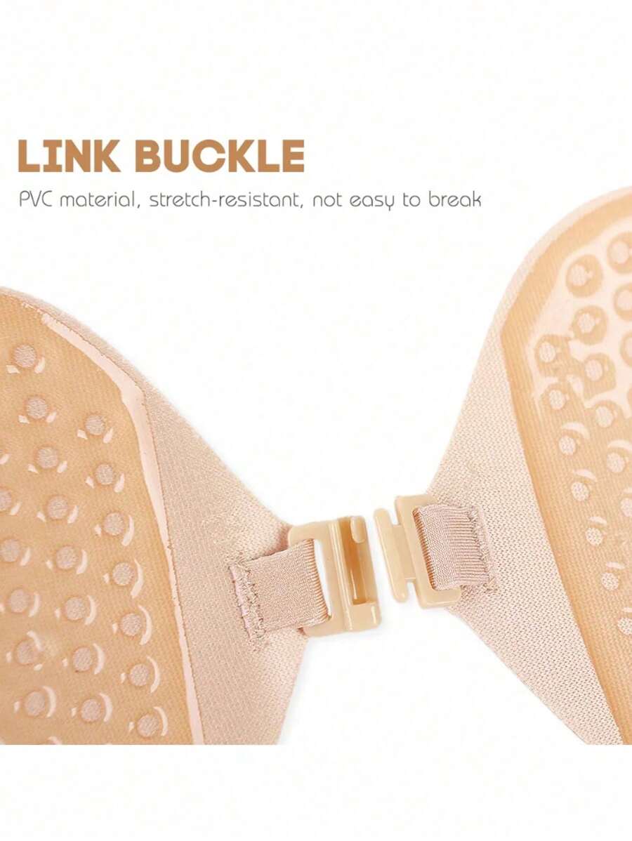 2Pairs Sticky Bra Invisible Push-Up Breast Lift Silicone Backless ...