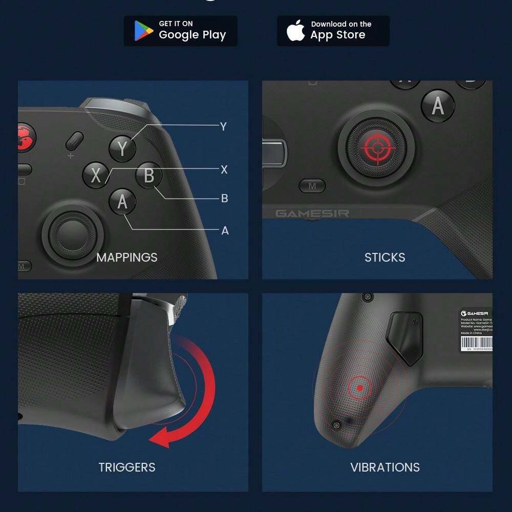GAMESIR GameSir T4 Cyclone Pro - Controlador inalámbrico Bluetooth 2.4G para Switch, iPhone ...