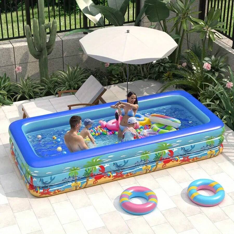 1 Pack, Inflatable Swimming Pool For Large-Scale Use, Thickened Home ...