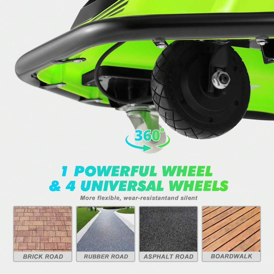 JOYLDIAS Electric 24V 360 Degrees Rotating Kids Ride On Drift Car ...