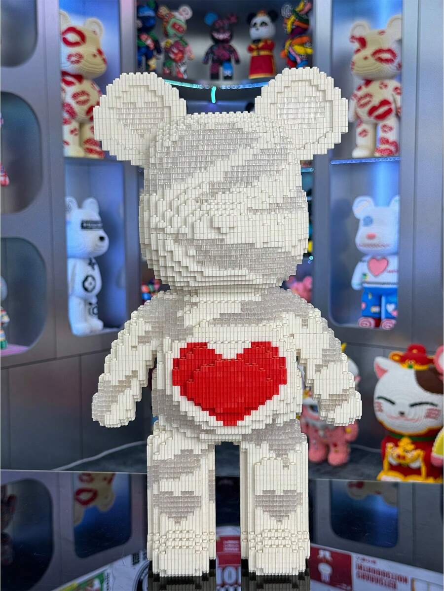 7220pcs DIY Small Building Blocks Model Kit, Puzzle, Love White Bear ...