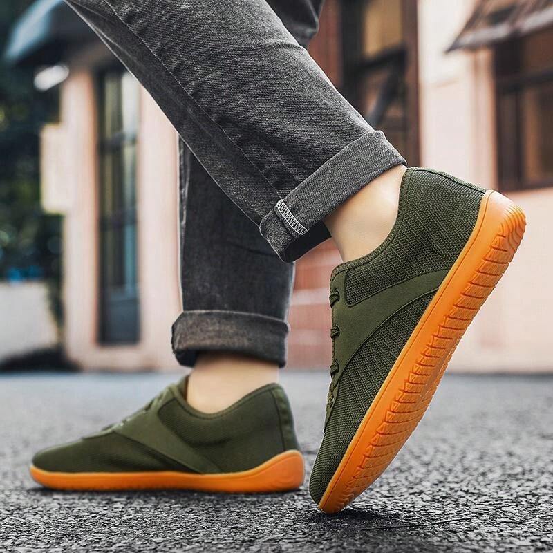 Novos tênis de corrida Cross-Border Caixa Larga de Dedos com Zero Drop ...