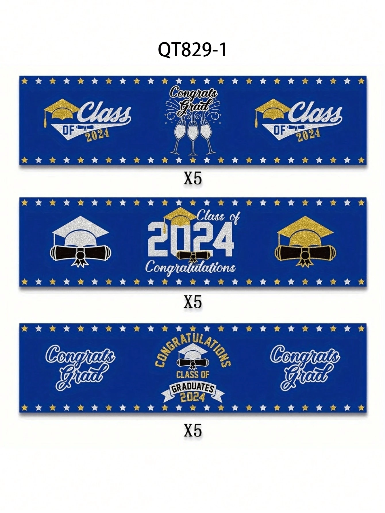 15pcs, Graduation Water Bottle Labels Class Of 2024 Water Bottle Label ...