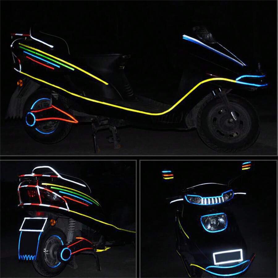 1 Roll Bicycle Self-Luminous Reflective Sticker For Road Bike, Mountain ...