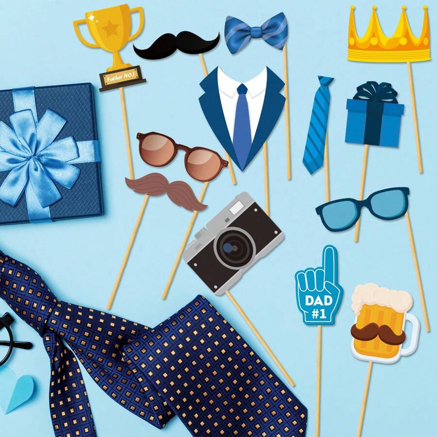 20pcs/Set Father's Day Themed Party Photo Booth Props, Party Photos And ...