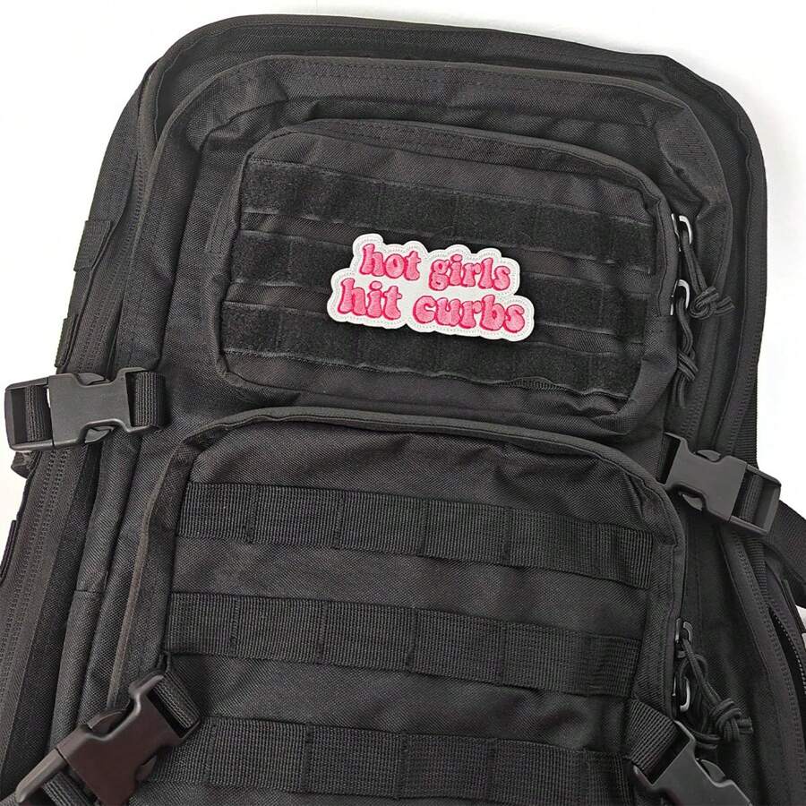 2Pcs Girls Hook And Loop Patches, Funny Embroidered Patch, For Backpack ...