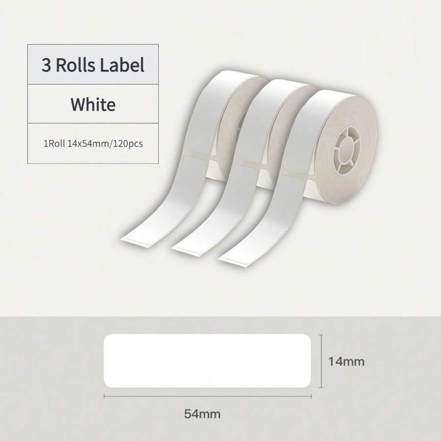 NIIMBOT 3 Rolls 14*54mm Labels For D11/D110/D101/H1S, Thermal Printer Labels, NIIMBOT Labels For ...