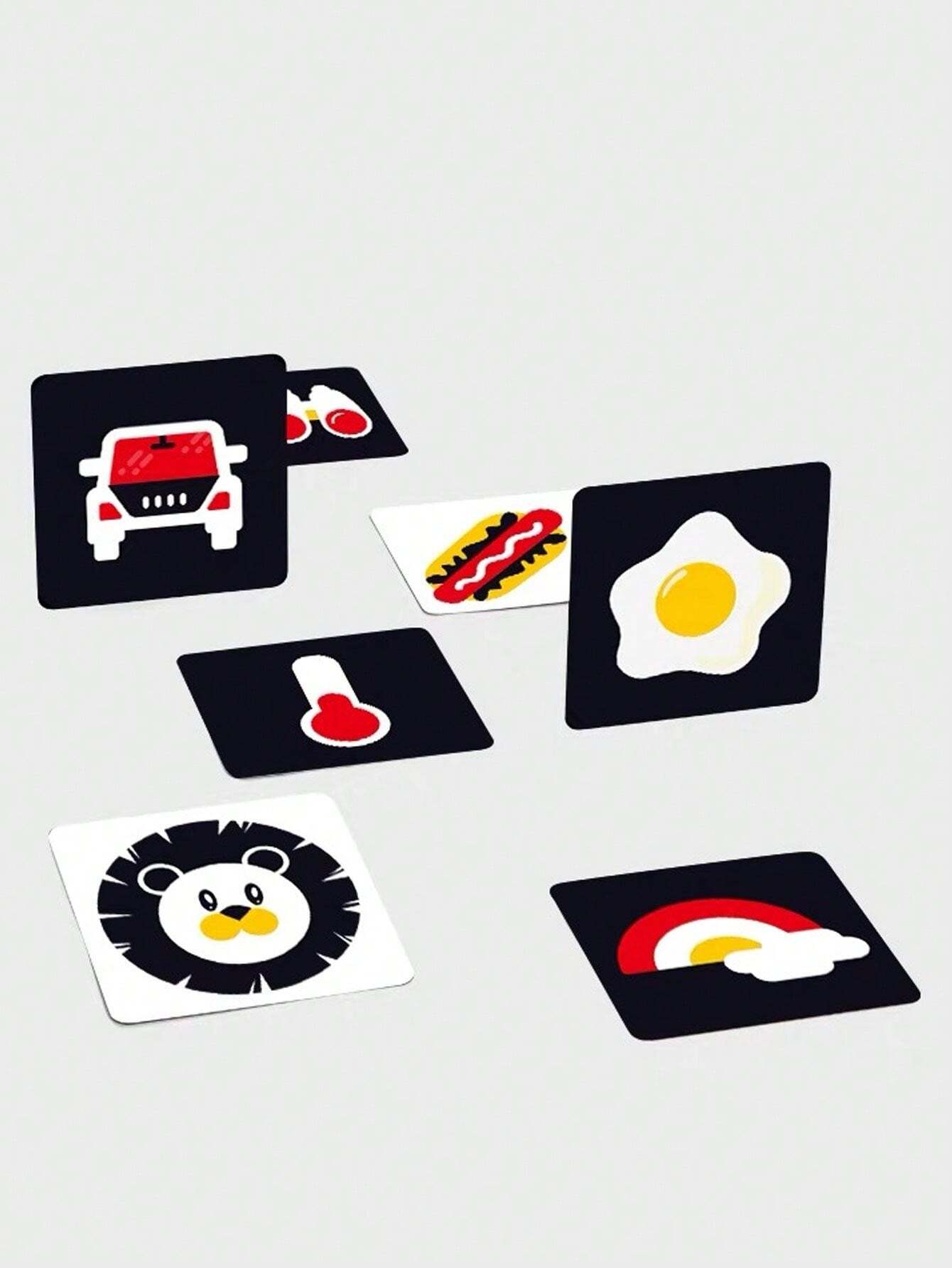 1pc Black And White Flash Card For Infant Visual Stimulation, Early ...