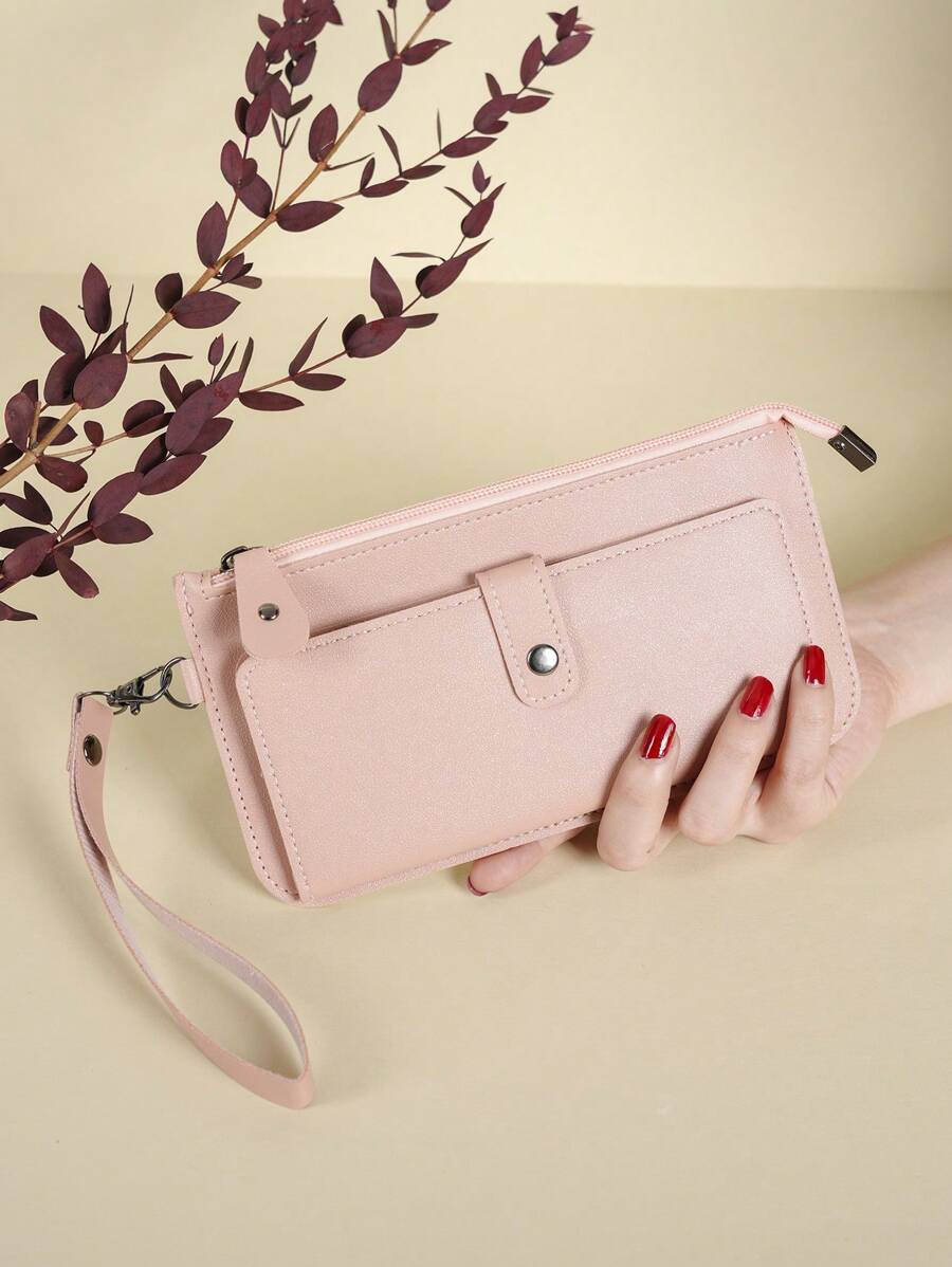 2024 New Arrival Women Long Multi-Function Wallet With Zipper Closure ...