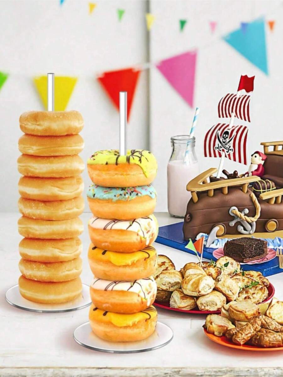 Acrylic Transparent Donut Display Stand, Creative Birthday Party And ...
