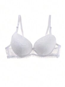 Floral Lace Underwire Bra, Lingerie | SHEIN USA