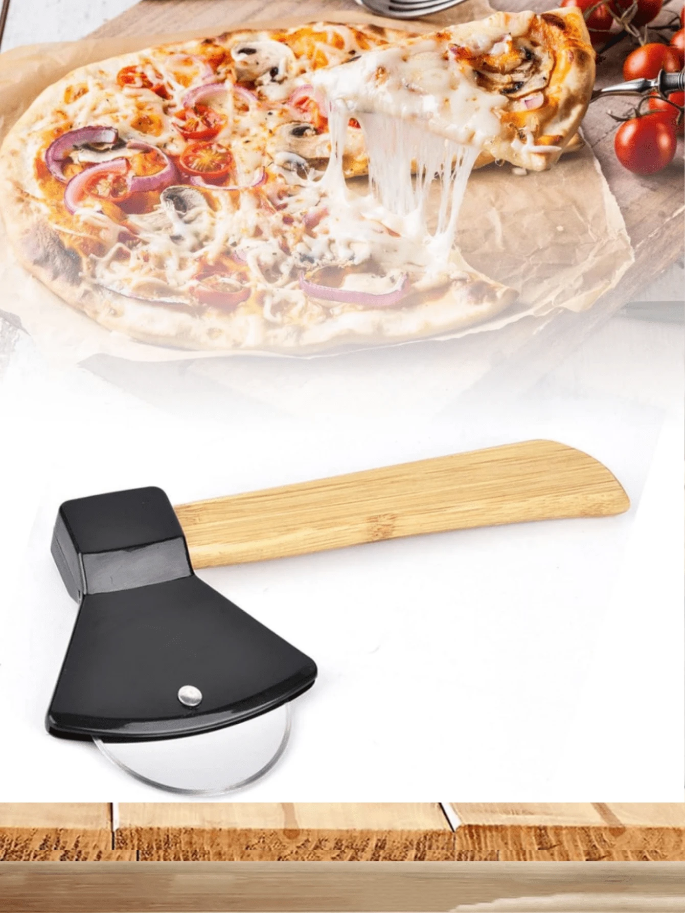 1pc Axe Pizza Cutter, Stainless Steel Pizza Cutter, Pizza Cutter, Hand ...