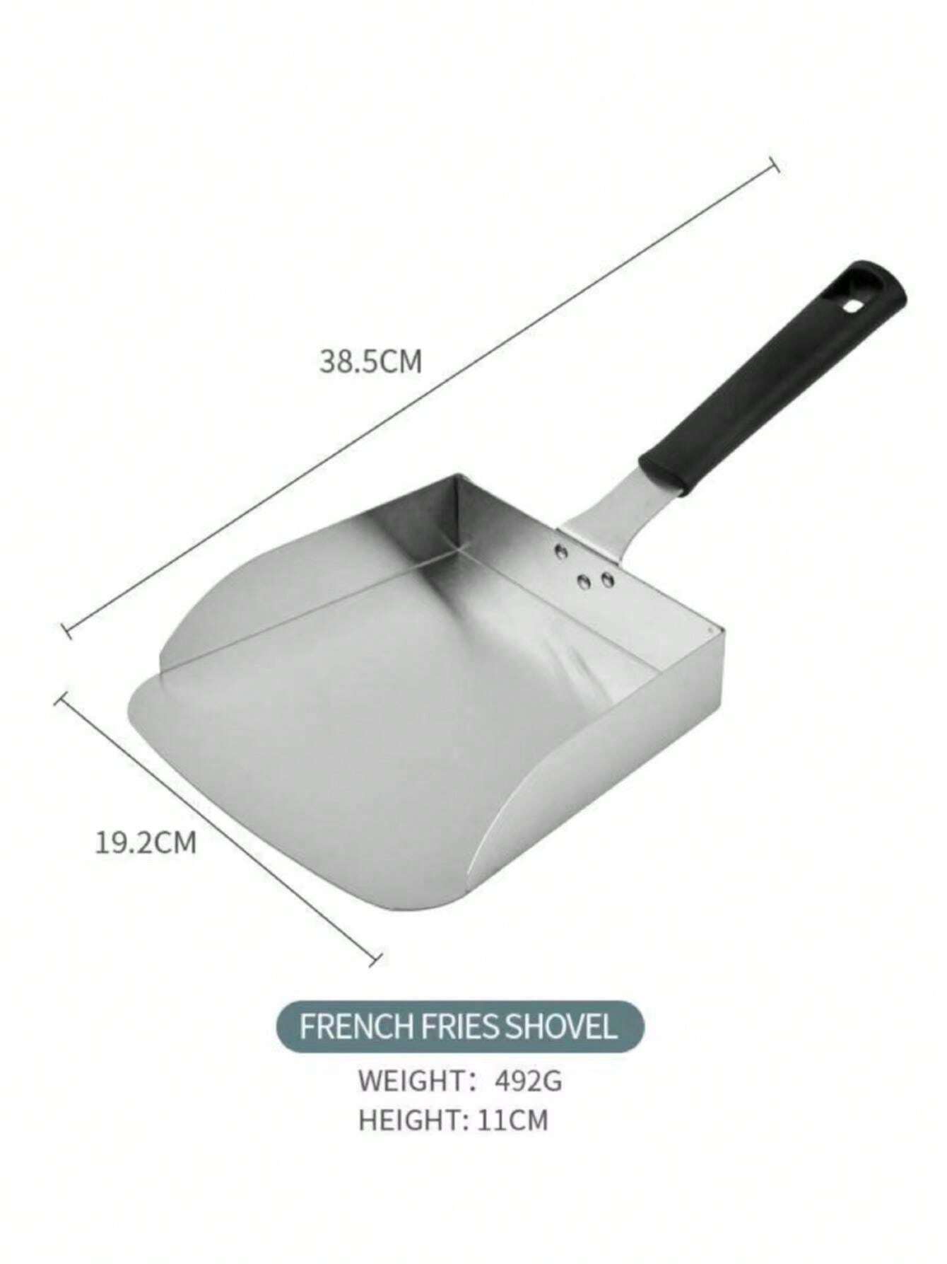 Pizza Shovel French Fries Flour Nut Spatula Creative Food Transfer Tool ...