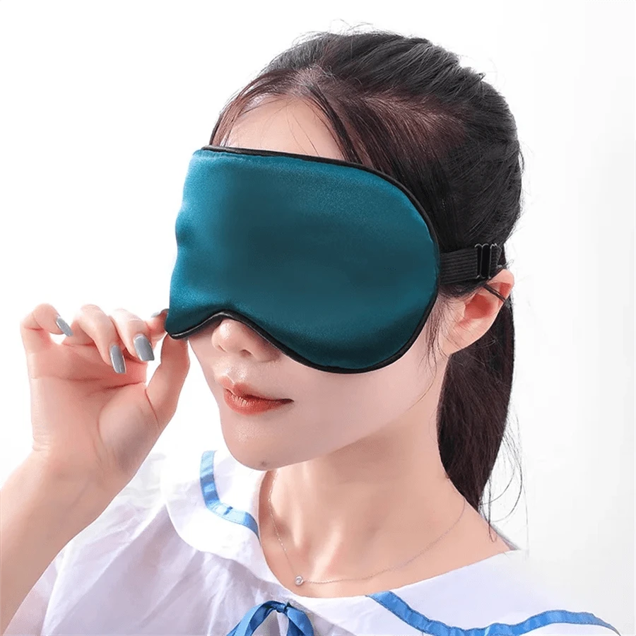 Masque pour les yeux en soie pour bloquer la lumière et favoriser le ...