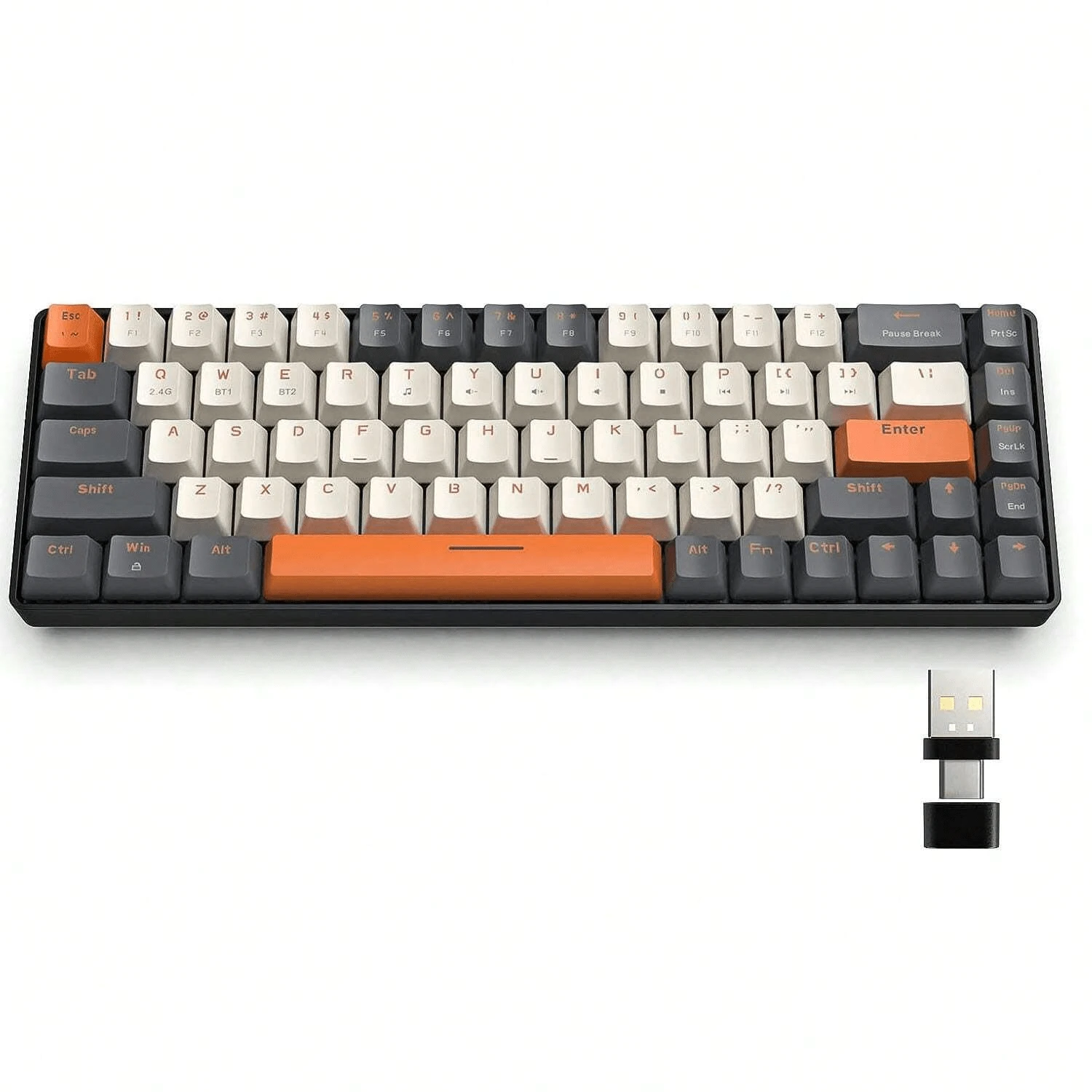 MAGIC-REFINER RK68 Wireless Mechanical Keyboard, 60% Percent Gaming ...