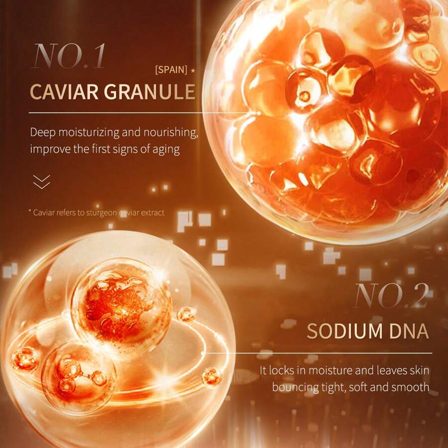 Mengxi Blue Caviar DNA Sodium Mitochondrial Anti-Wrinkle Essence Oil ...