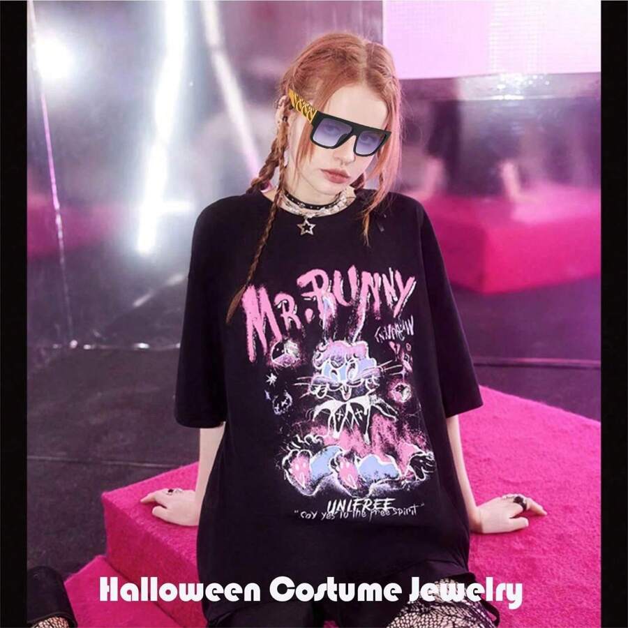 4 Stücke Hip Hop Kostümset Rapper Zubehör - lustige Disco Bucket Hat ...