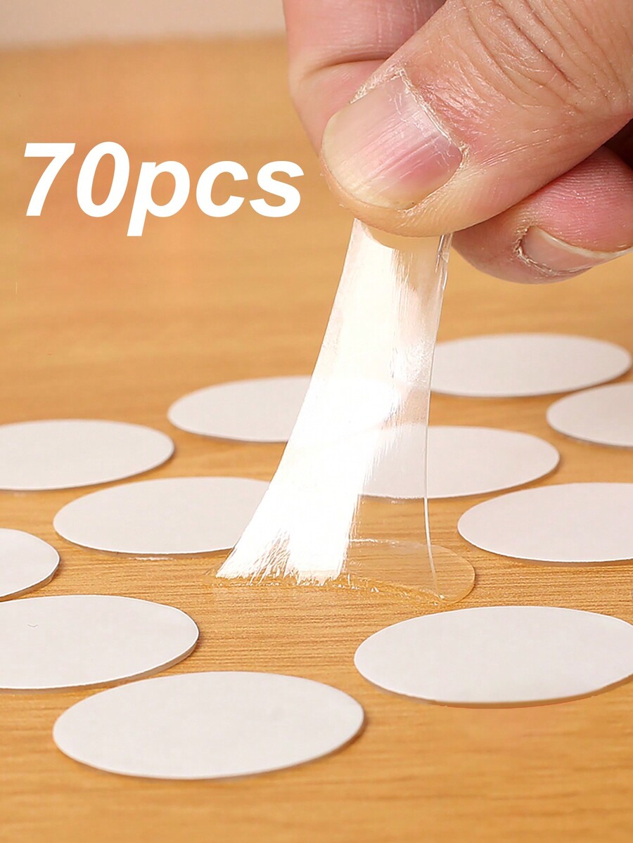 70pcs Clear Glue Point Dots Double-Sided Sticker For Posters Walls ...