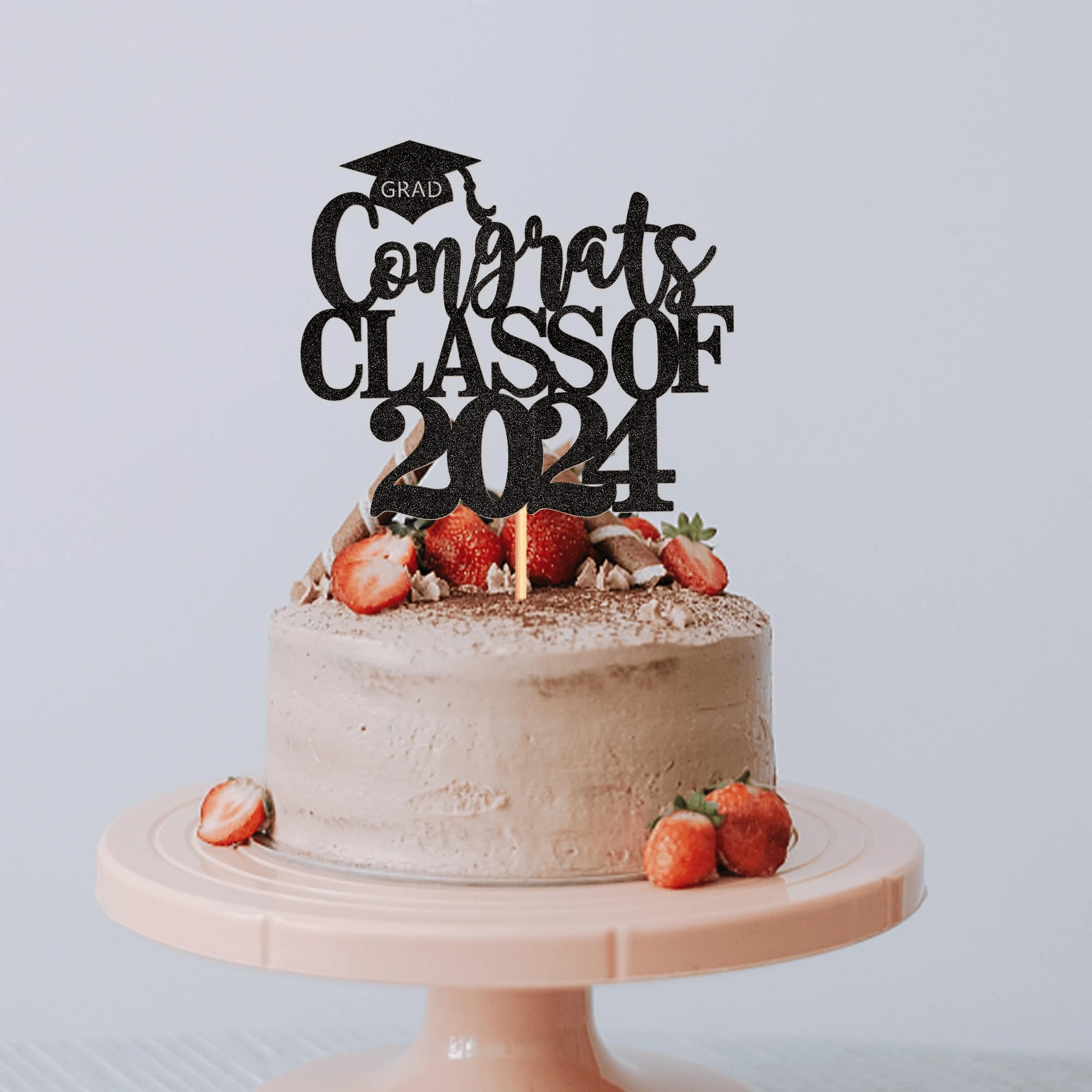 Sparkling Creative 2024 Graduation Theme Cake Topper Decoration For ...