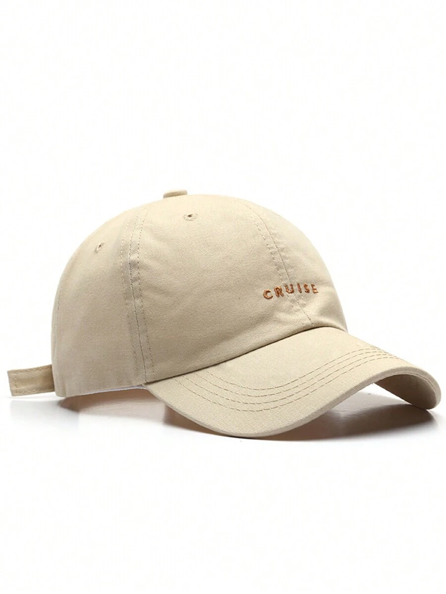 Men Letter Embroidered Baseball Cap For Daily Life And Outdoor Casual ...