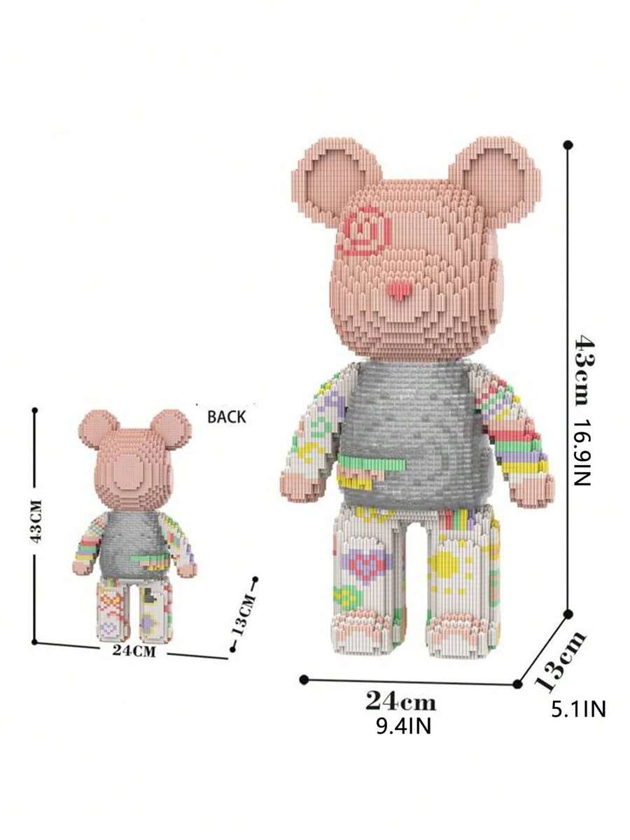 7220pcs DIY Small Building Blocks Model Kit, Puzzle, Love White Bear ...