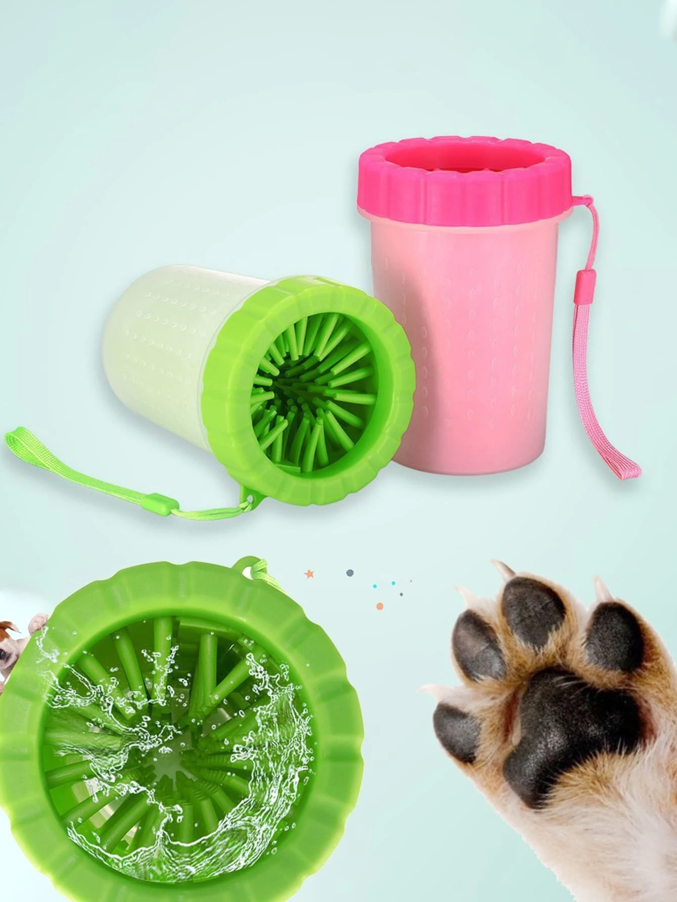 Portable Pet Foot Washing Cup A Tool For Cleaning Mud From Dog Feet Cat ...