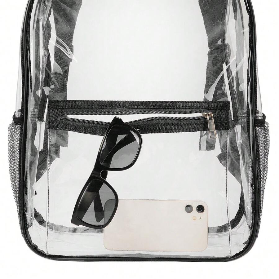 Clear Backpack, Heavy Duty Transparent Bookbag, Large See Through PVC ...