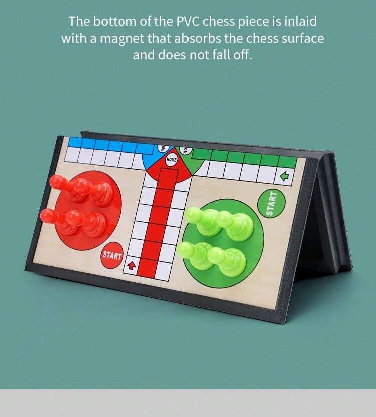 Magnetic Folding Plastic Ludo Indoor And Outdoor Portable Travel Small ...
