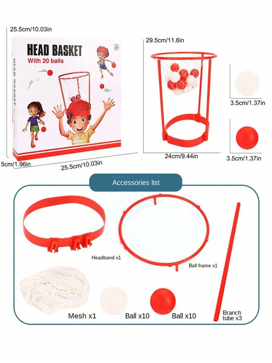 2sets Head Hoop Basketball Party Game For Kids And Adults, Adjustable ...