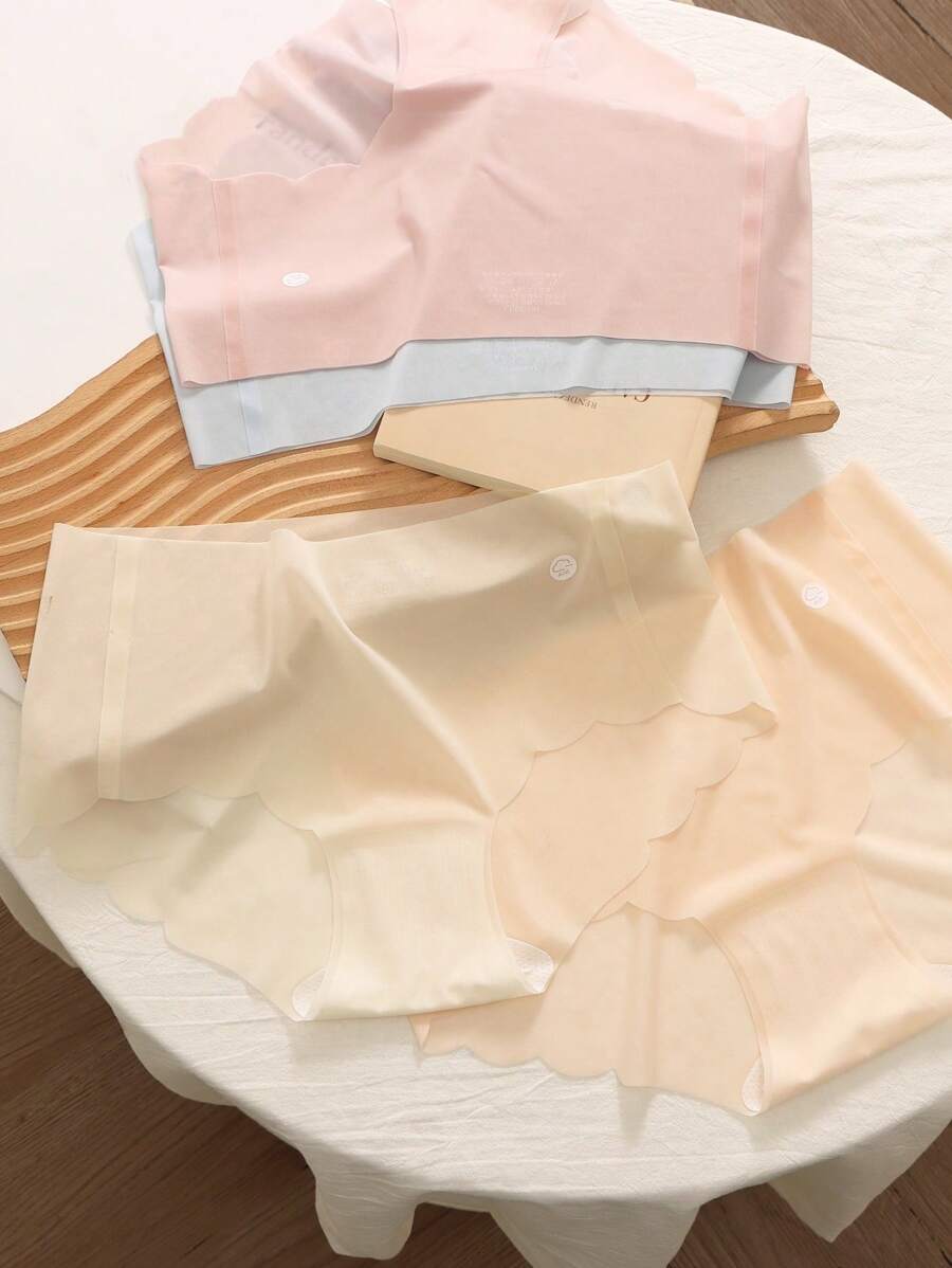 Paquete de 5 panties de mujer de seda de hielo ultra delgadas sin ...