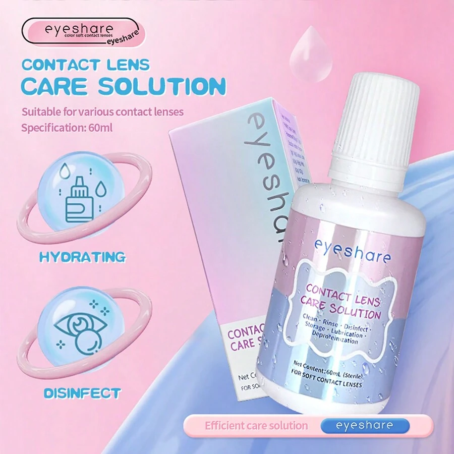 Eyeshare 60 Ml Contact Lens Solution Eyedrops With RH40 EyeCare ...