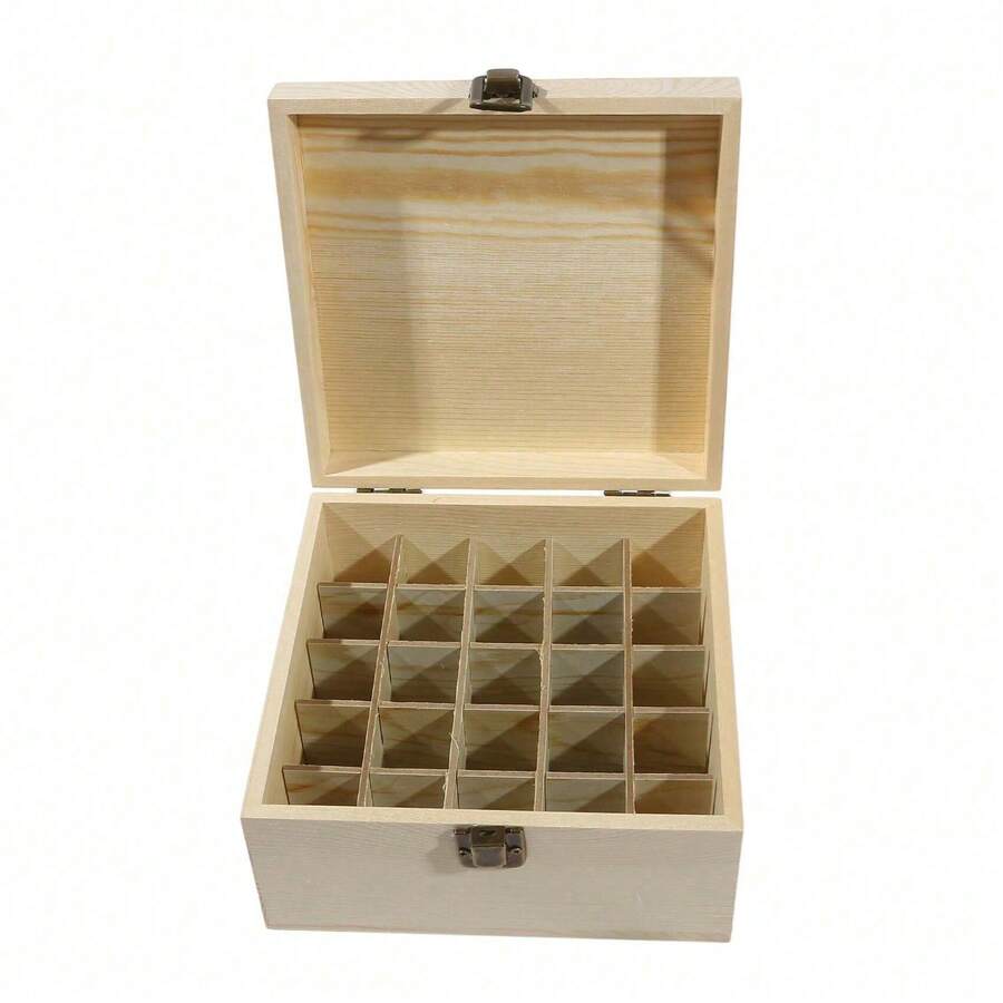 1pc Small Wooden Storage Boxes, Compartments - Beads Jewellery, Tea ...