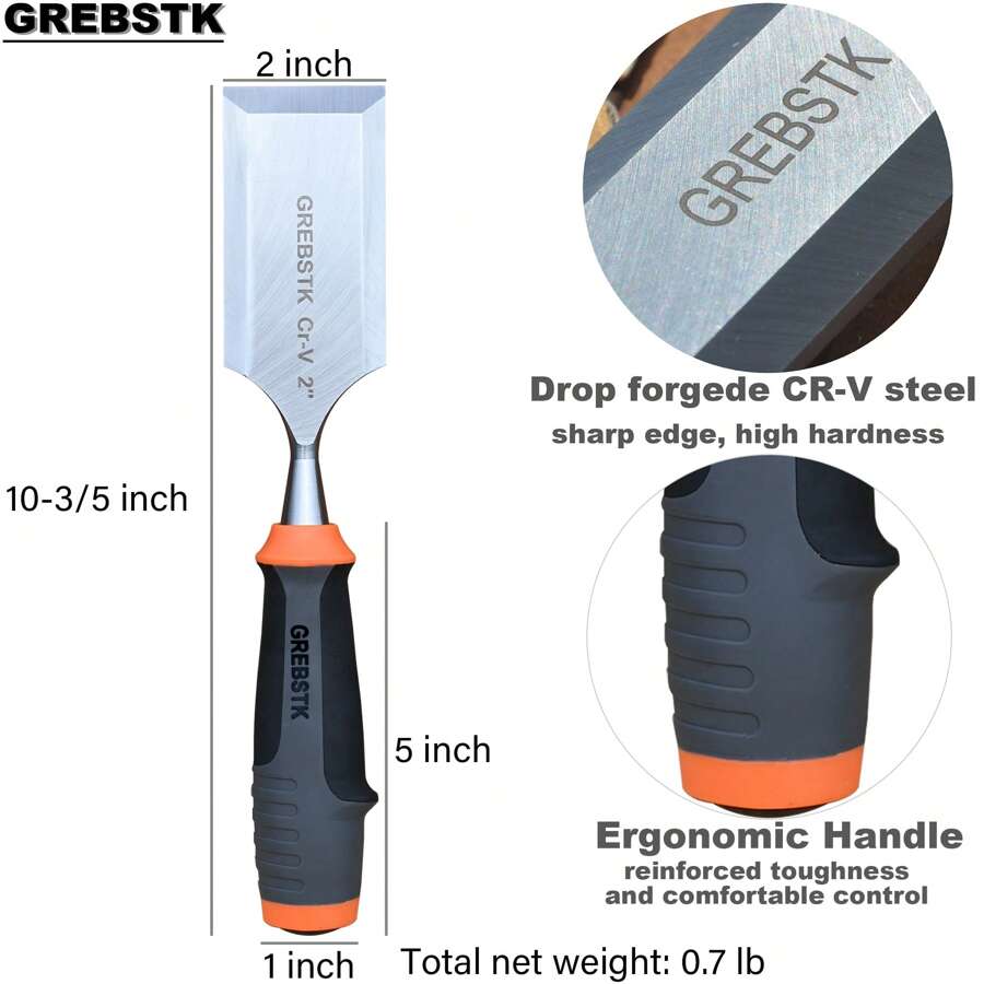 2 Inch Professional Wood Chisel For Woodworking, CR-V Steel Chisel, Woodworking Chisel, Tools ...